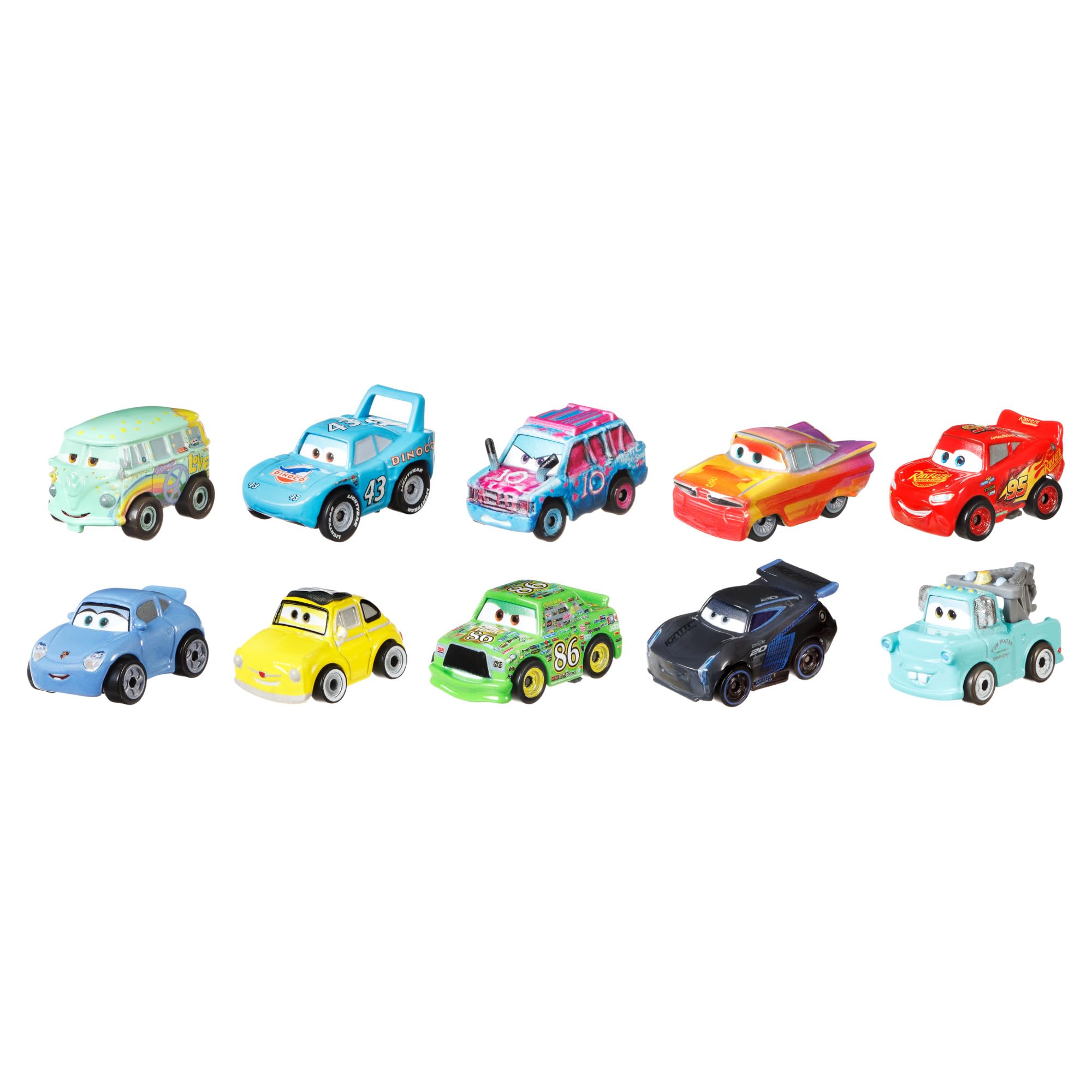 Mua Mattel Disney and Pixar Cars Mini Racers 10-Pack, Collectible Set ...