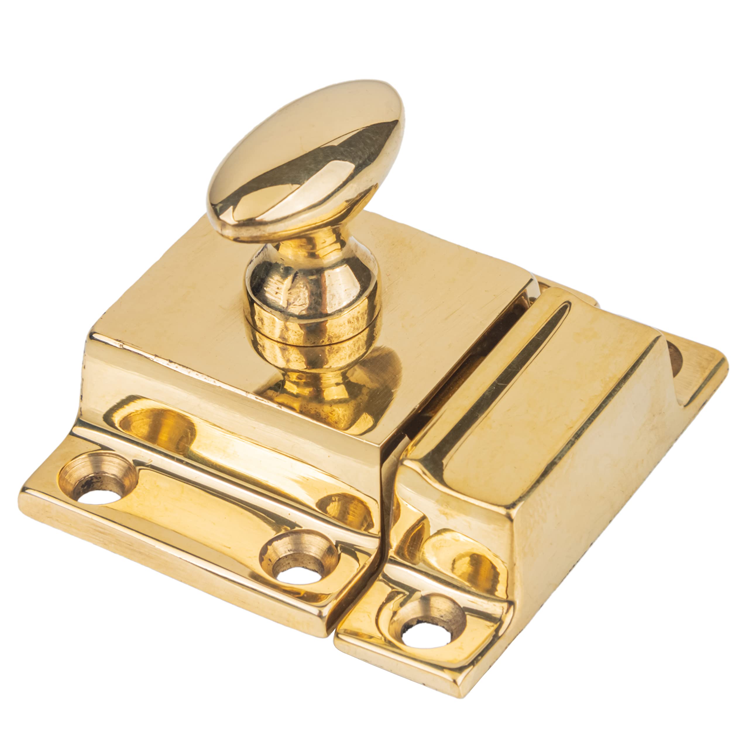 Small Heavy Duty Solid Brass Cabinet Door Latch - 1-3/4" × 1-3/4 ...