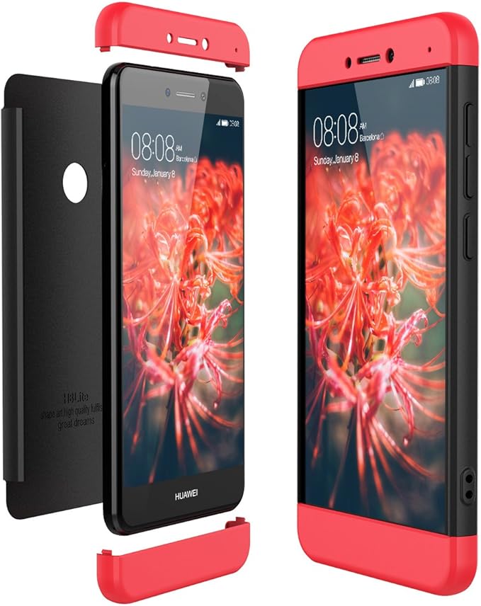 CE-Link Funda Huawei P8 Lite 2017, Carcasa Fundas para Huawei P8 Lite 2017, 3 en 1 Desmontable ...