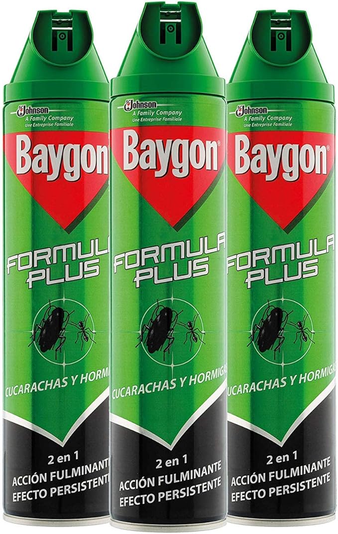 Baygon® Cockroach and Ants Insecticide - Formula Plus - Fast Action and ...