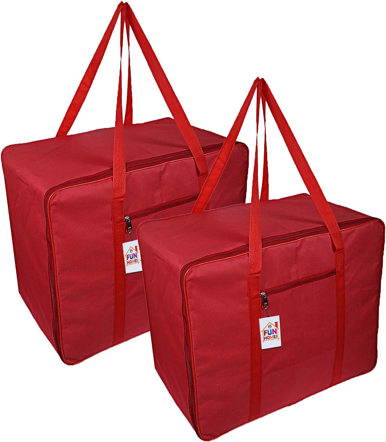 Fun Homes 2 Pieces Rexine Jumbo Attachi Bag Travel Handbag Storage ...