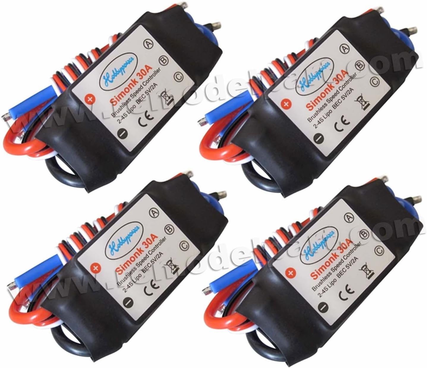 Hobbypower SimonK 30A ESC Brushless Speed Controller 2-4S for ...