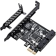 Amazon.com: BEYIMEI PCIE 1X to 2 Port 19Pin Expansion Card, USB 3.2 GEN1 Super Speed 5Gbps PCI ...