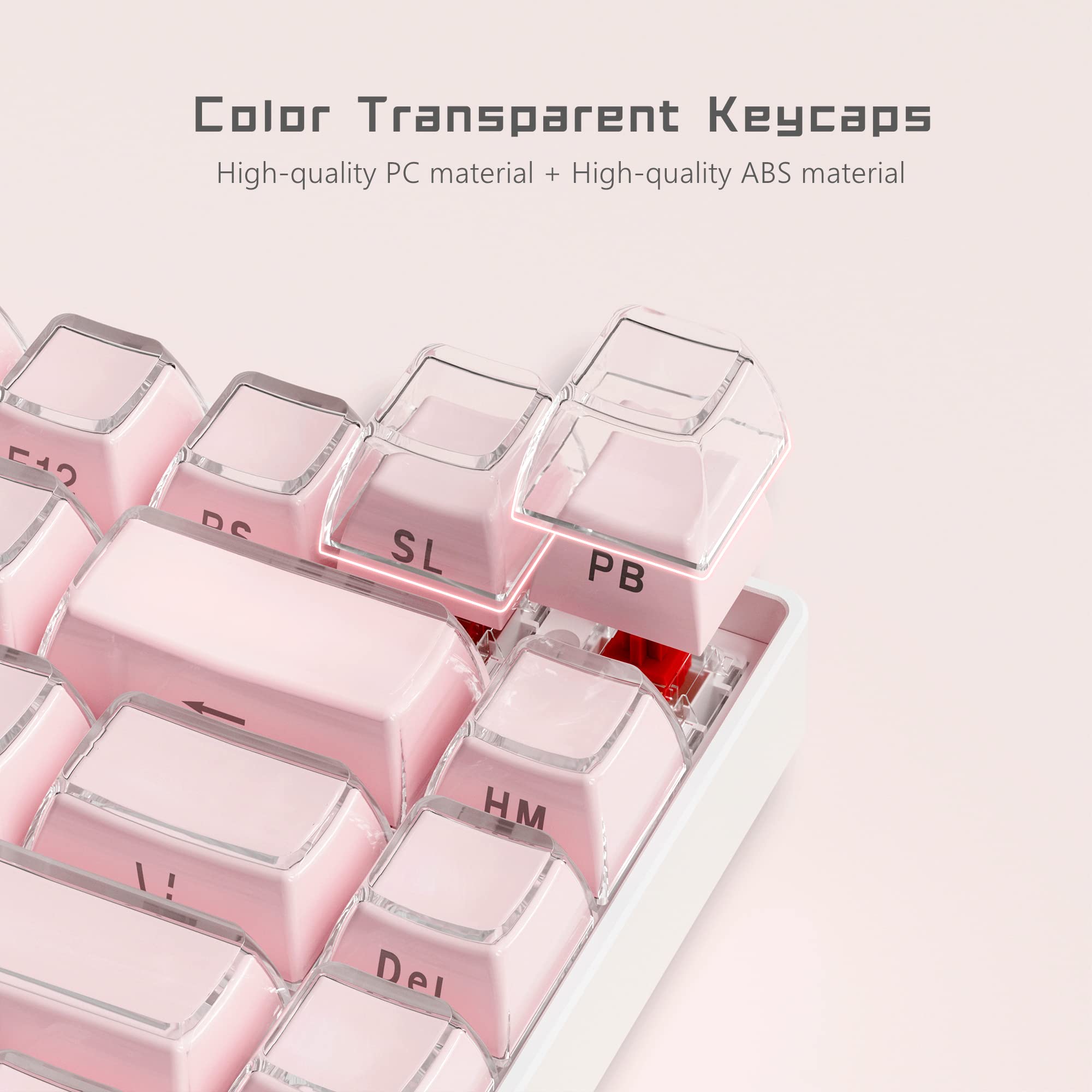 Mua Womier Keycaps - Crystal Jelly Keycaps, Side Printed Keycaps ...