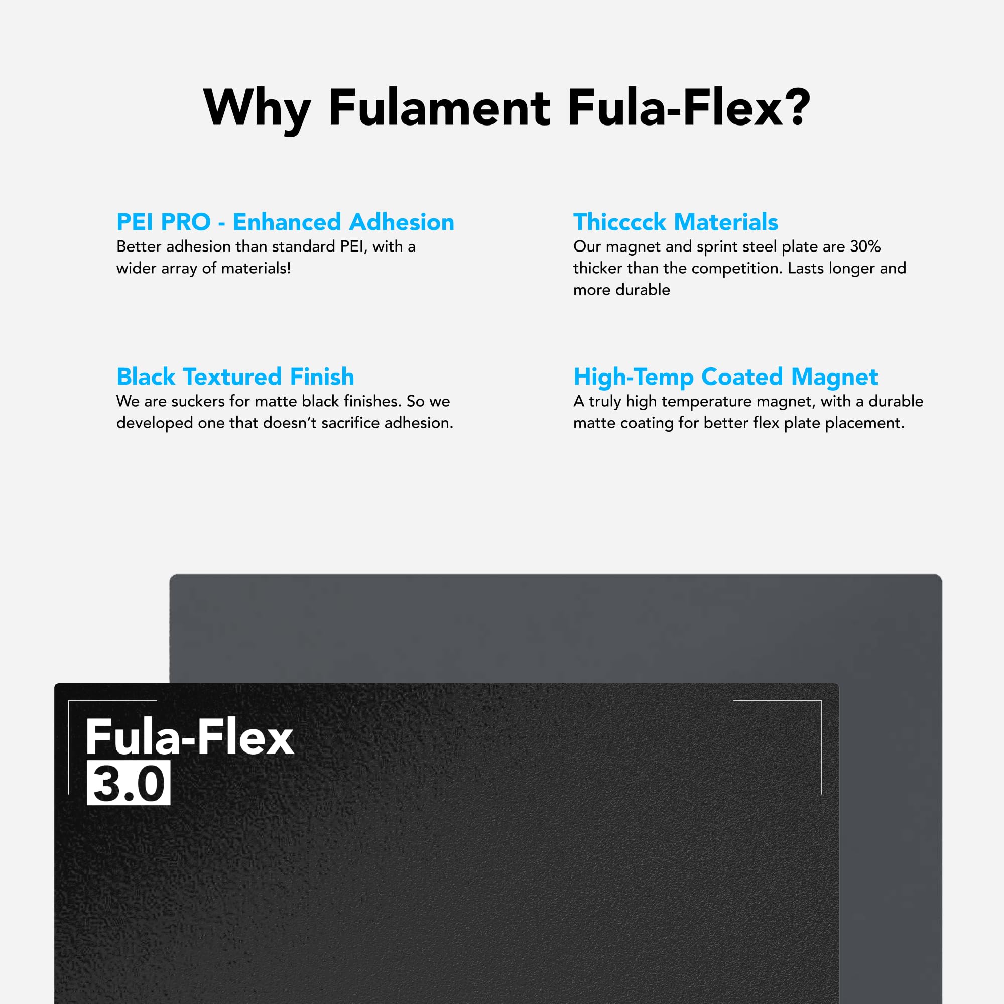 Mua Fulament Fula-Flex Textured PEI PRO - 40% Better Adhesion Than PEI ...