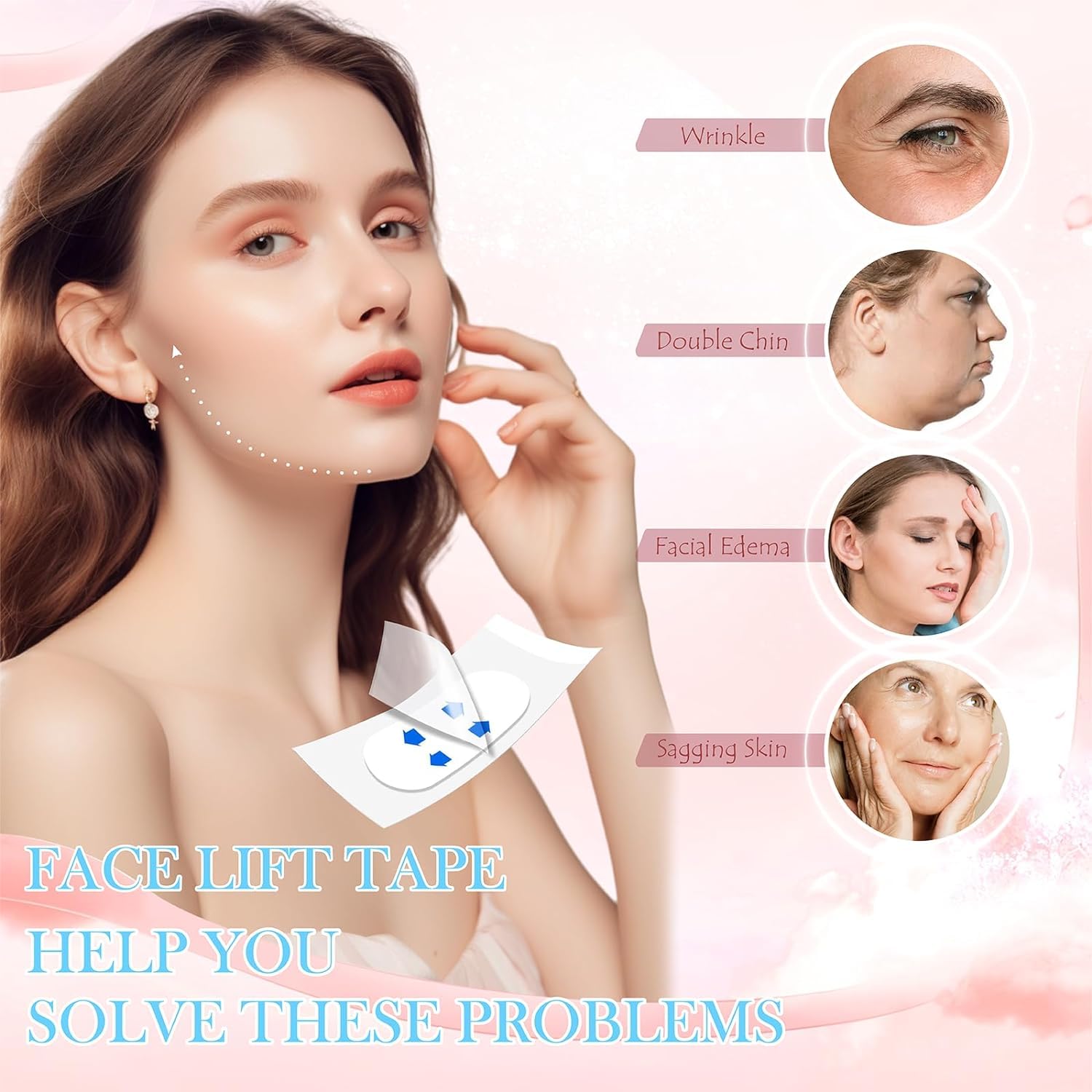 Mua YAGUVI Face Lift Tape, Face Lift Tape Invisible, Face Tape Lifting ...