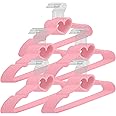 Amazon.com: Qunclay 50 Pieces Cute Heart Hangers with 360 Degree Swivel ...