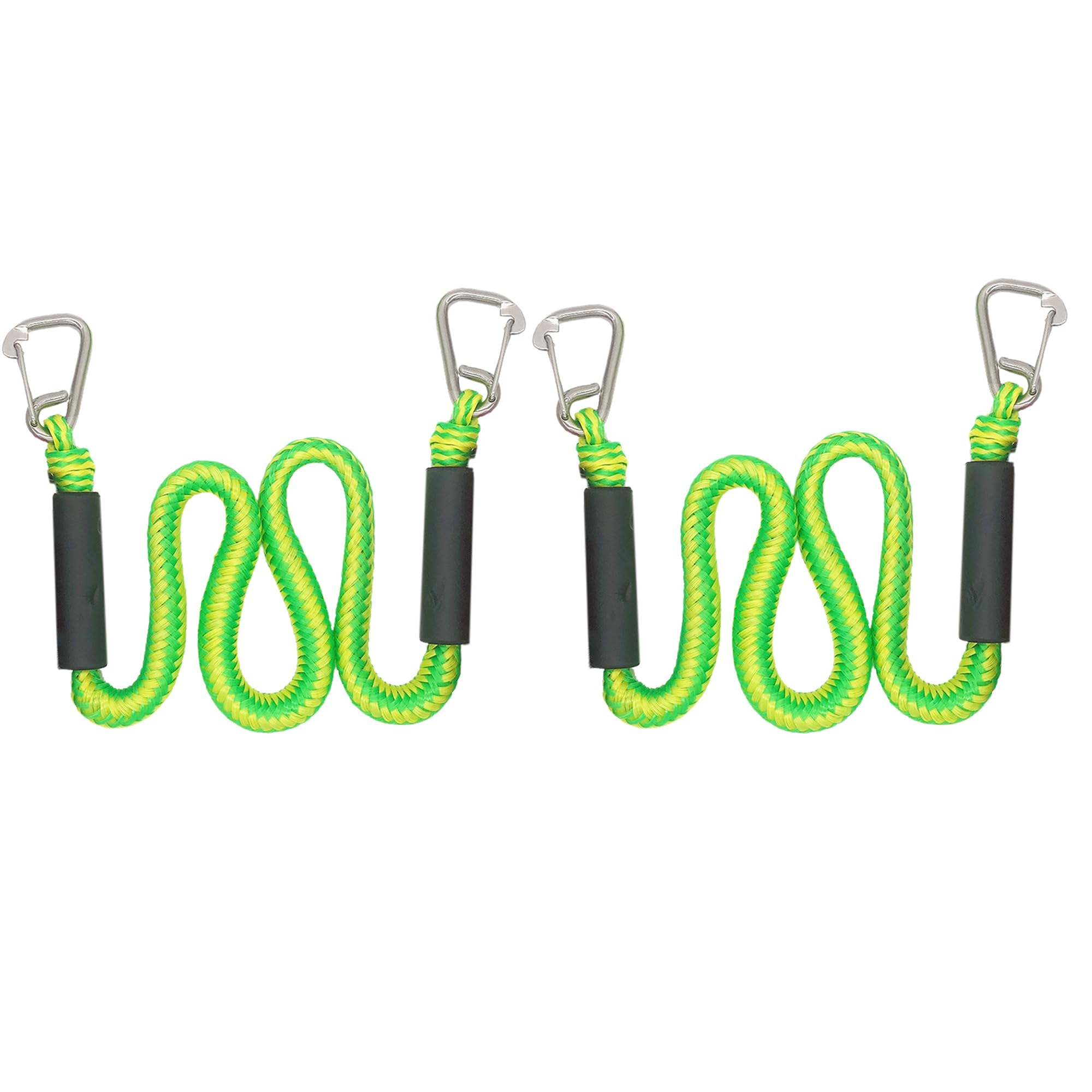 Dock Ropes with Stainless Steel Clip to Tie Up Boat to Dock Pack of 2 ...