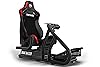 Trak Racer RS6 Racing Simulator Cockpit with Black/Red Reclining Seat ...