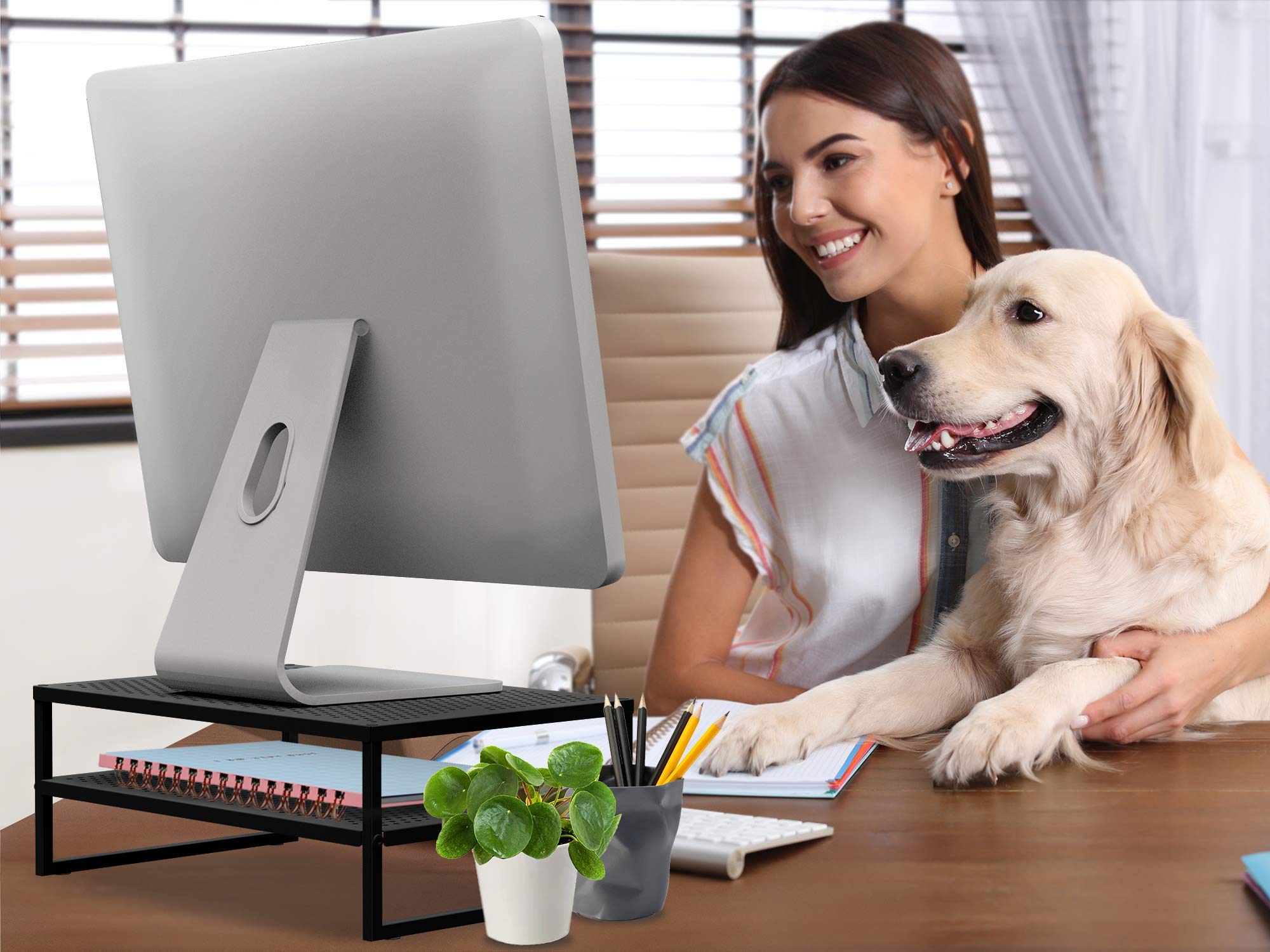 Mua CAXXA 2-Tier Metal Laptop PC Monitor Stand Riser MAX 50 LBS Loading ...