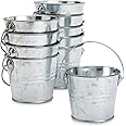 Amazon.com: 10 Pack Small Metal Buckets for Party Favors, Tiny ...