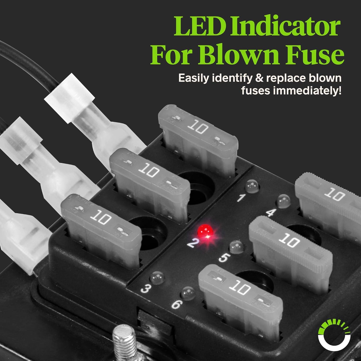 Protection Cover 12V 30V DC LED 6 Way Blade Fuse Box With Ground protection-cover-12v-30v-dc-led-6-way-blade-fuse-box-with-ground