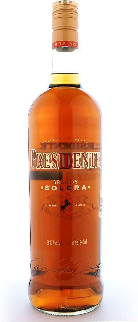 Brandy Presidente Clásico - 940 ml: Amazon.com.mx: Alimentos y Bebidas