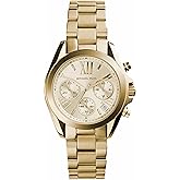 Amazon.com: Michael Kors Bradshaw Chronograph Gold-Tone Stainless Steel ...