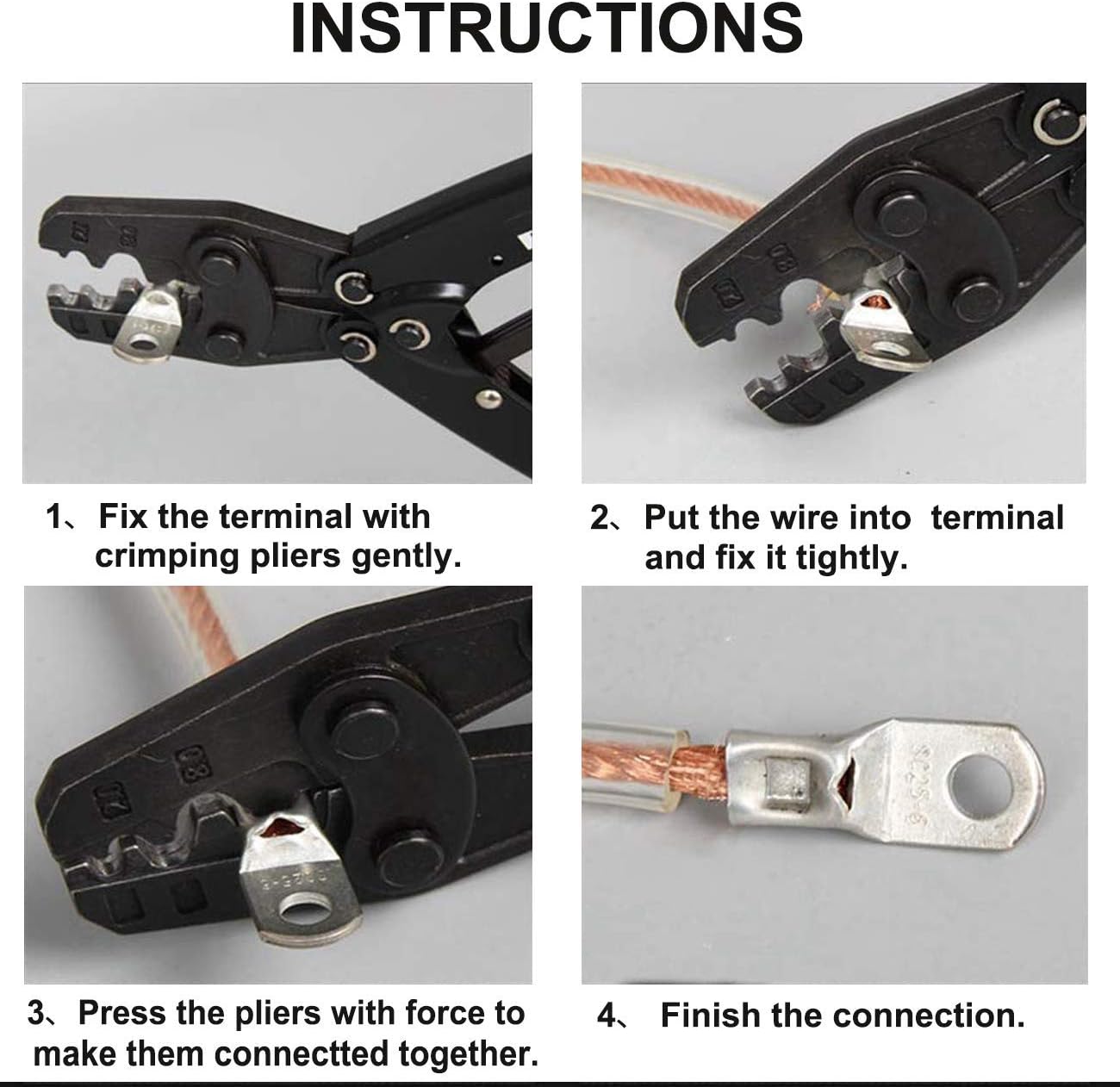 Dyna-living 60PCS Bolt Hole Tinned Copper Terminals Set-Wire terminals ...
