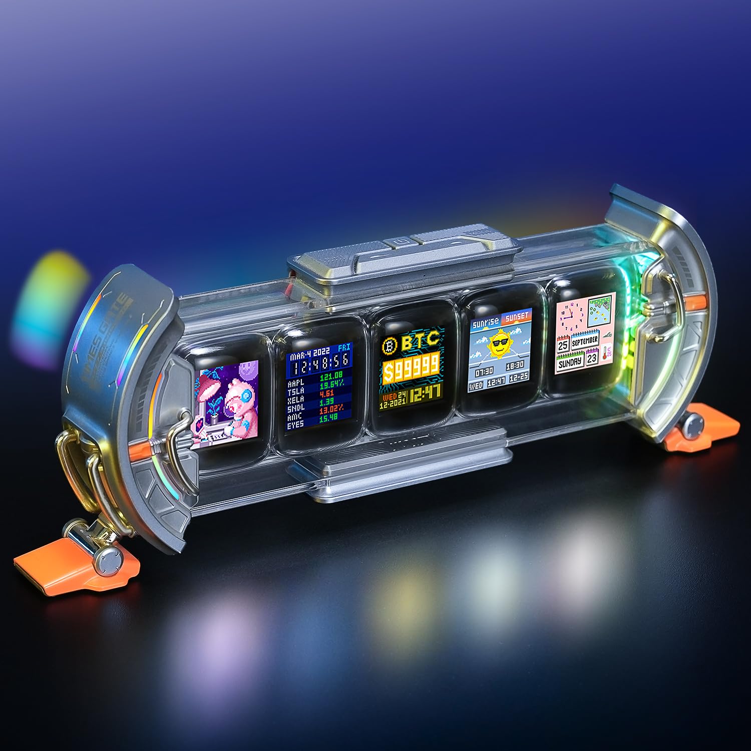 Mua Times Gate - Cyberpunk Gaming Setup Digital Clock with Smart APP ...
