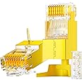 Amazon.com: AMPCOM Shielded Ethernet RJ45 Connector 2-Piece Set STP 8P8C 50u Gold Plated Modular ...