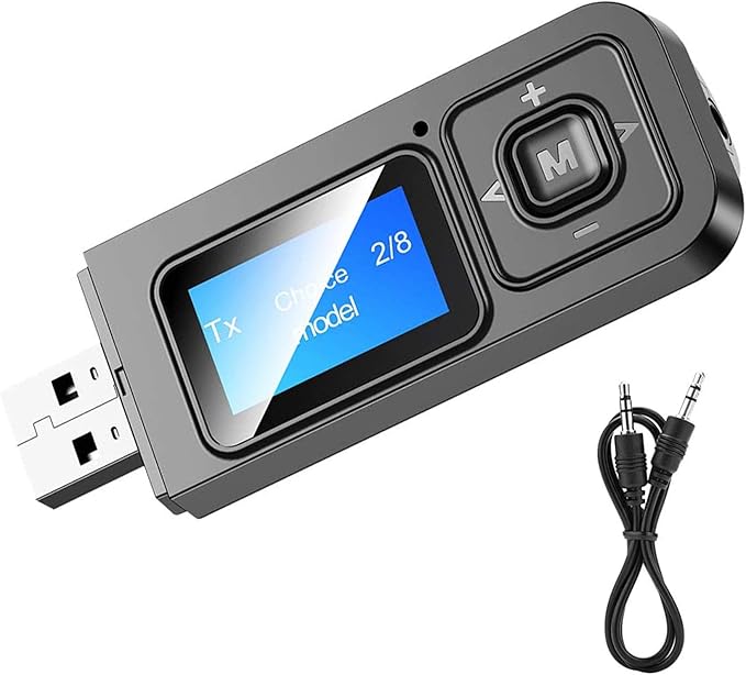 EasyULT Transmetteur Bluetooth 5.0 Récepteur et Émetteur, 2-en-1 sans ...