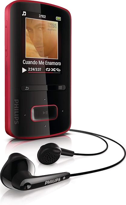 Philips GoGear ViBE 4GB MP3 Player - Red: Amazon.co.uk: Audio & HiFi