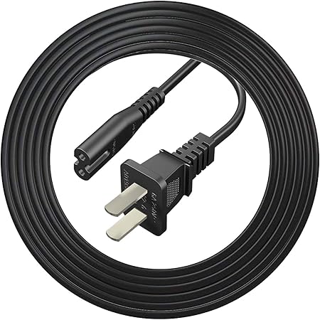 Amazon.com: 10FT Replacement TV Power Cord Cable 2 Prong AC Wall Plug 2 ...