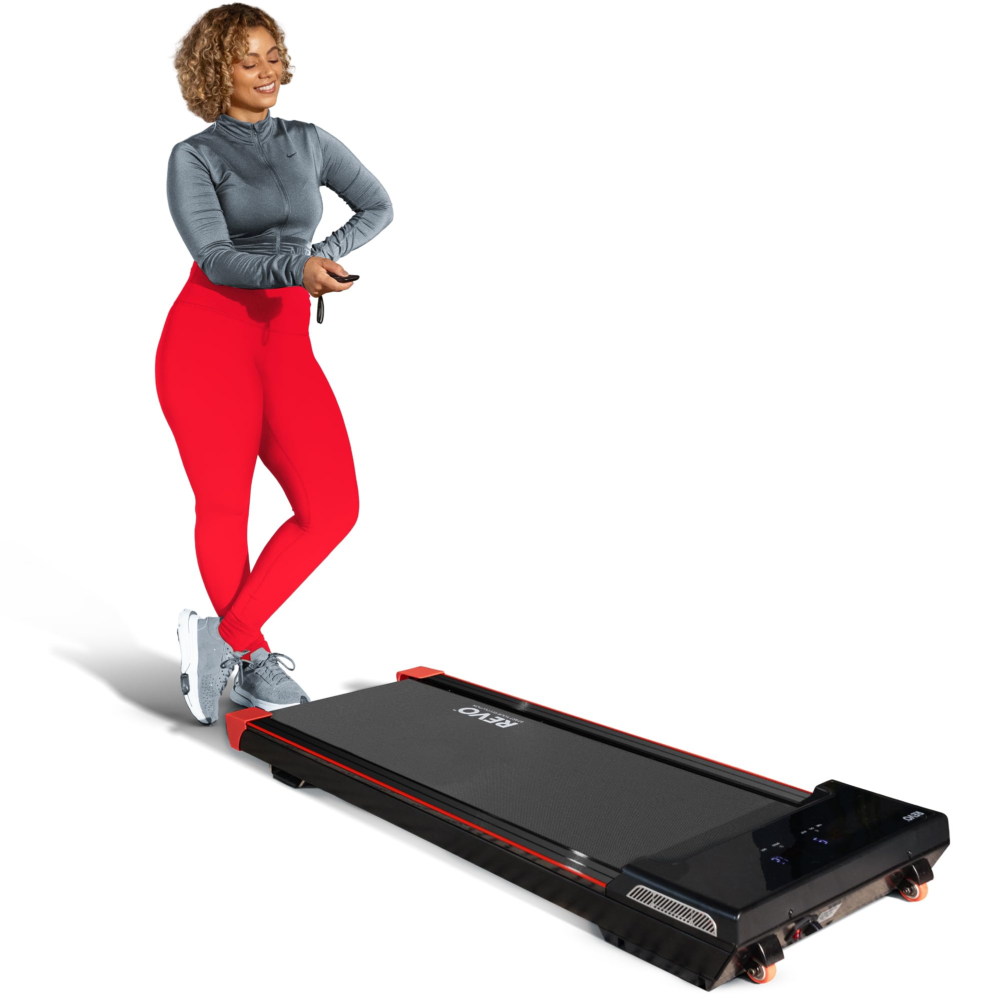 REVO Walking Pad Treadmill for Home with Remote | Portable Under Desk ...