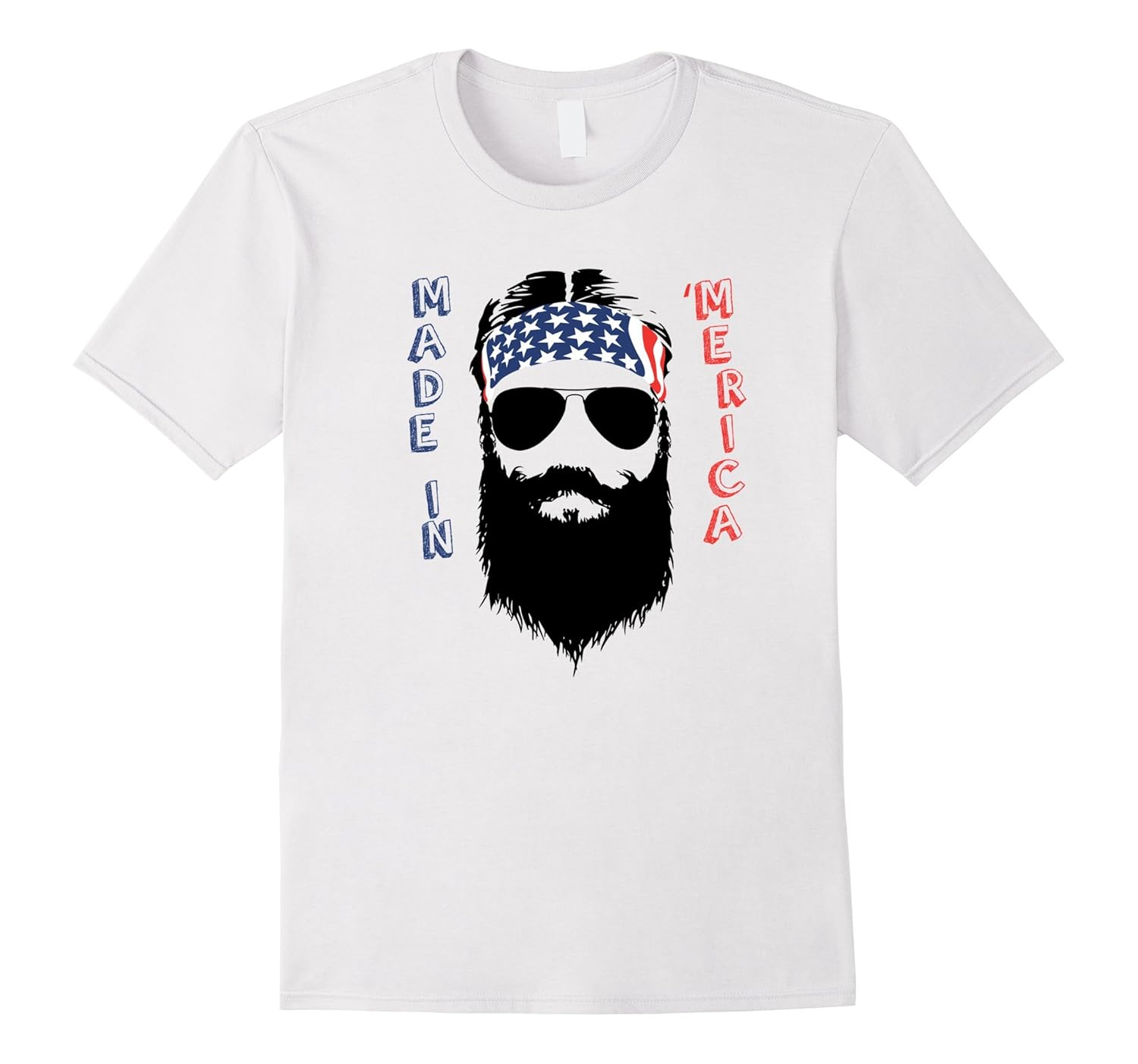 Mens Men’s Redneck Fourth of July Biker Made in America T-shirt