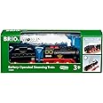 Amazon.com: Brio World 33884 Battery-Operated Steaming Train | Toy ...