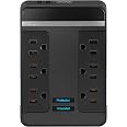 Amazon.com: Rocketfish 6 Outlet/2 USB Swivel Wall Tap 2100 Joules Surge ...