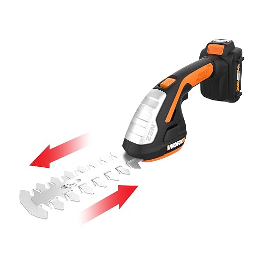 WORX 20V 8" Cordless Shrubber Trimmer Grass Shear WG801.1 Shurb Shear ...