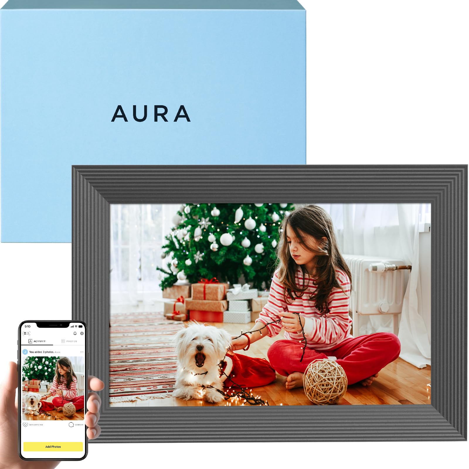 Mua Aura Digital Picture Frame - 10.1" HD Display | Wirecutter's Best Digital Frame for Gifting ...