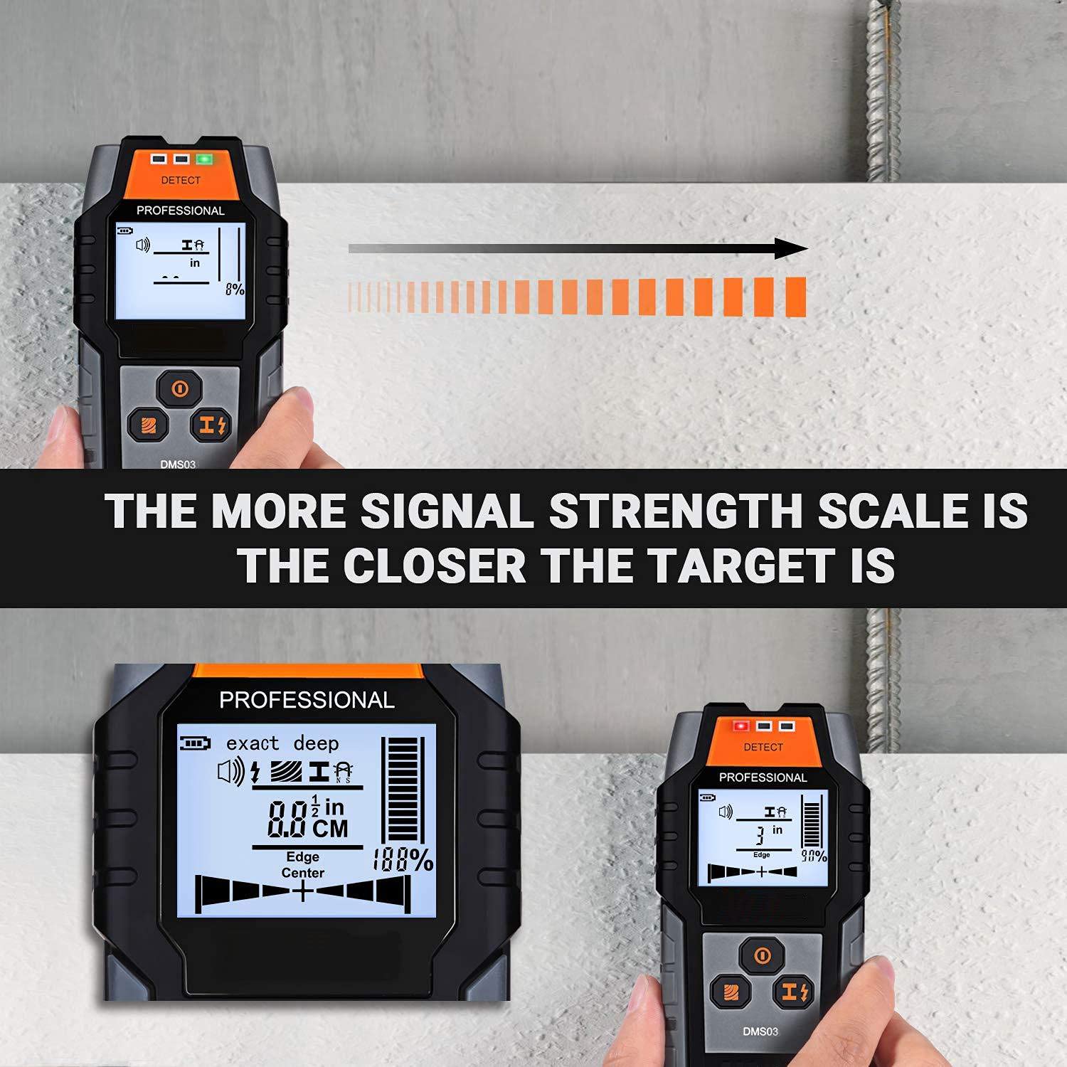 Mua 789 Stud Finder, 4 in 1 Sensor Wall Scanner, with Digital LCD display, Automatic Calibration ...