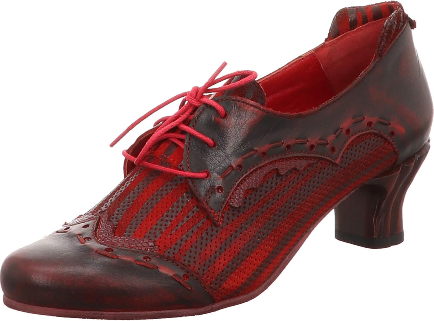 Simen Women's Court Shoes Black 608676 Red Size: 4 UK: Amazon.co.uk ...