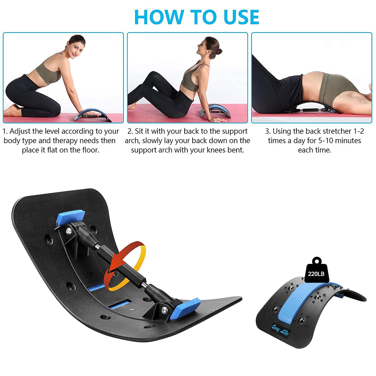 Mua Back Stretcher, Upper and Lower Back Massager, Pain Relief for Back ...