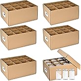 Amazon.com: Yamahiko 6 Pieces Mason Jar Storage Box for Quart Size ...