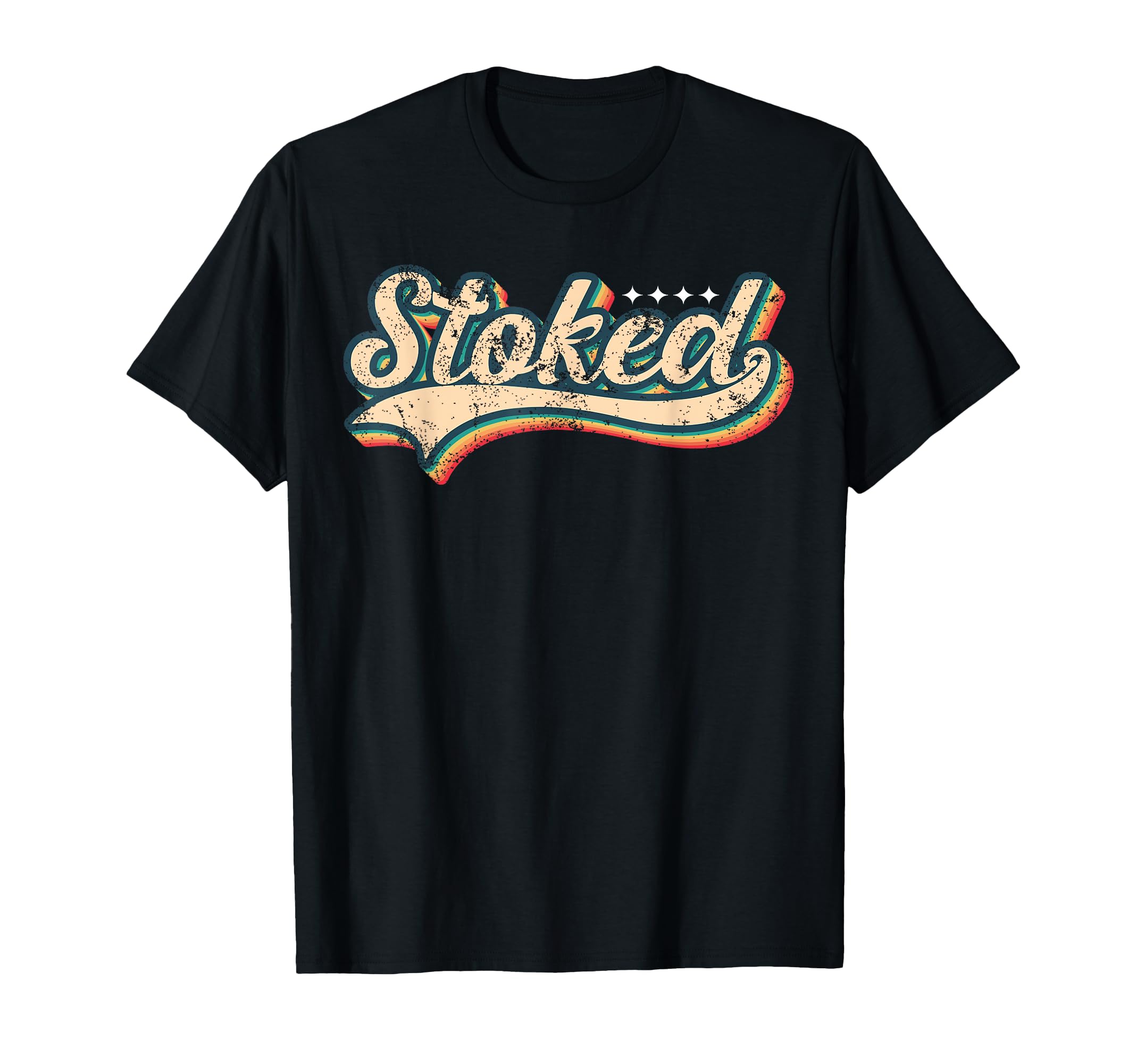 Stoked Shirt Vintage Look Slang A 70s Costume Or 80s Costume T-Shirt ...