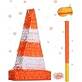 Amazon.com: Traffic Cone Pinata - Orange Construction Theme Party ...