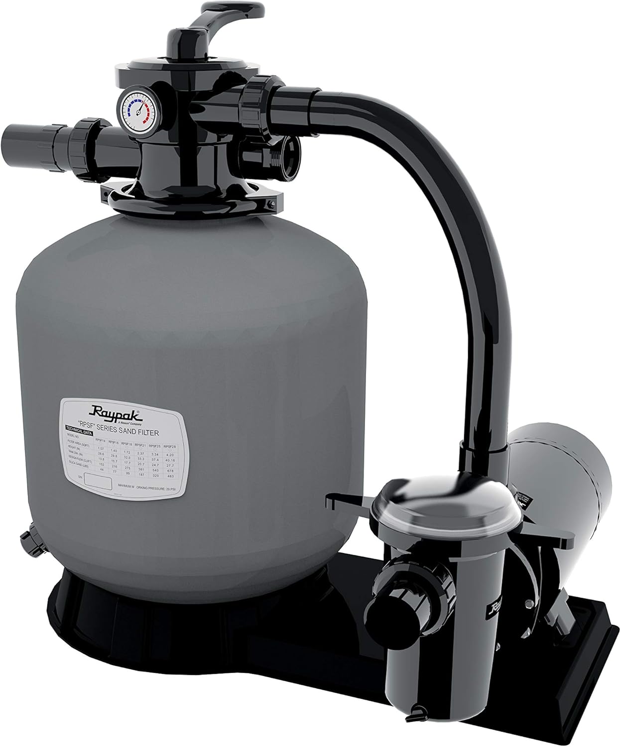 Amazon.com : Raypak Protege SF 16" Filter System with Pump for Above ...