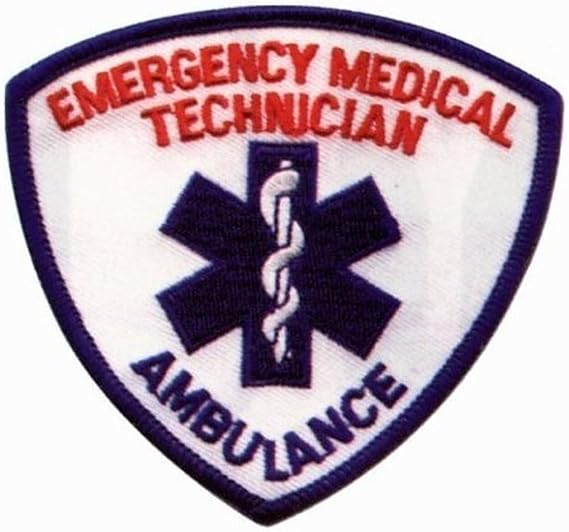 Amazon.com: EMT EMS PARAMEDIC Uniform Patch 3-1/2" x 3-1/2" Star of ...