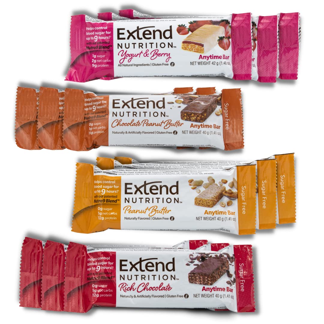 Mua Extend Nutrition Sugar Free Protein Bars, High Protein Bars for ...