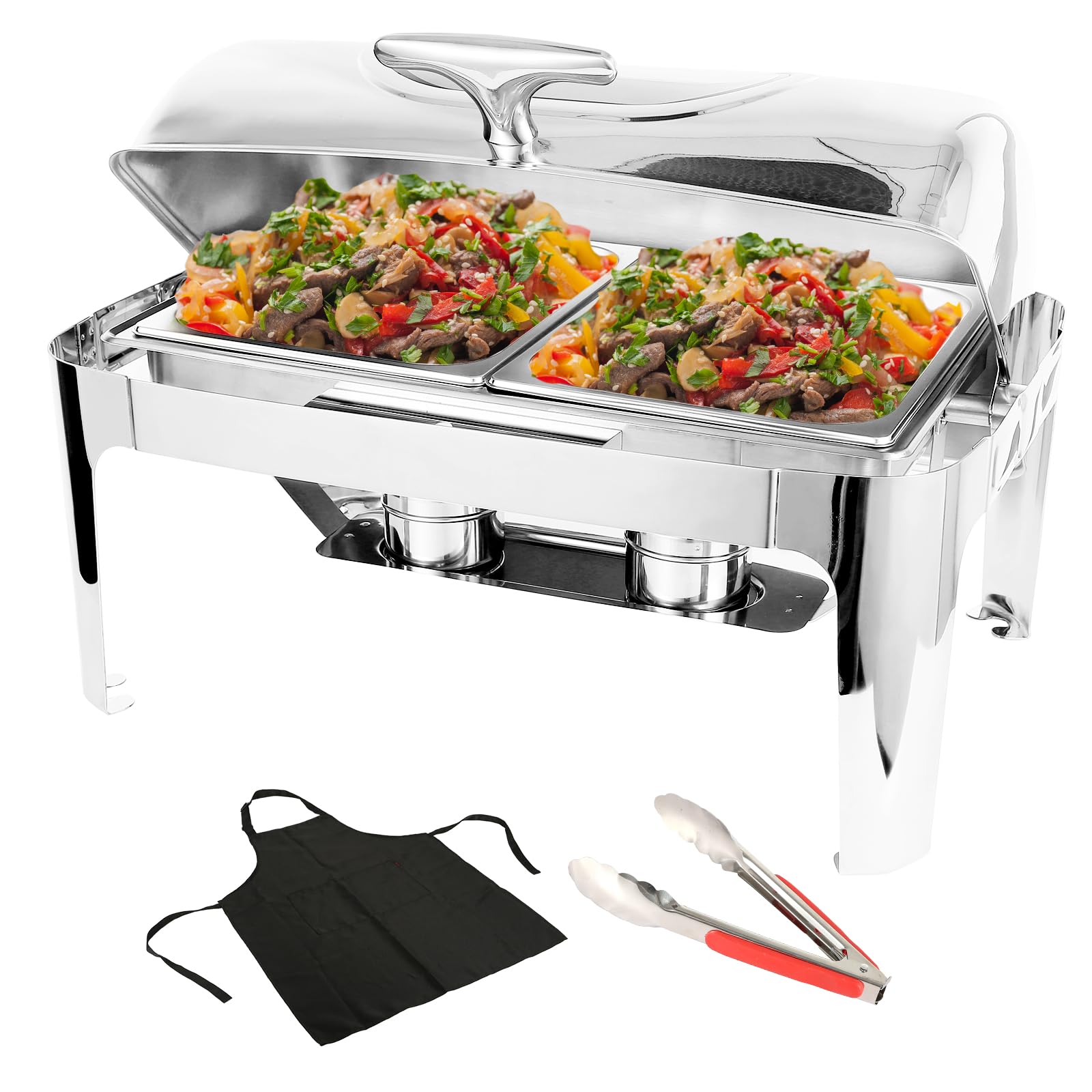 IMACONE Roll Top Chafing Dish Buffet Set w/Visible Window, 9QT ...