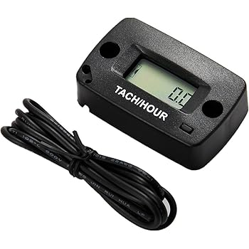 Amazon.com: SEARON Hour Meter Tachometer 2 & 4 Stroke Small Engine ...