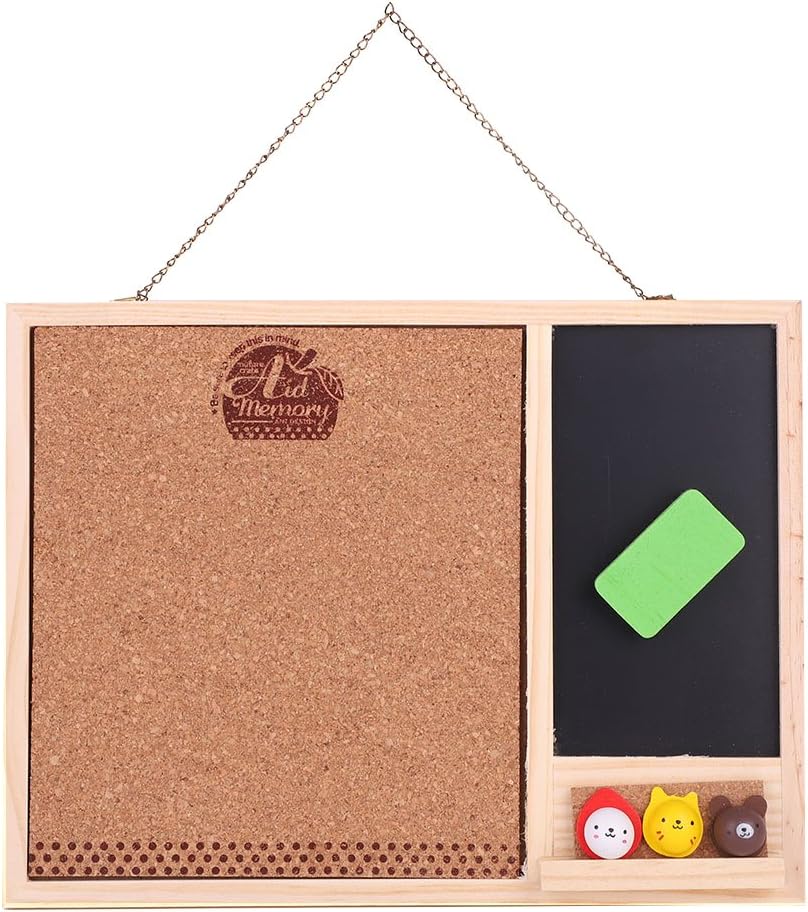 Dual Function Rectangle Magnetic Chalkboards Small Hanging Message ...