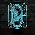 FXUSLGT 3D Night Bird Hummingbird Night Light Powered Remote Control ...