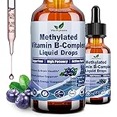 Amazon.com: Methylated B Complex Liquid Drop Complete 9-in-1 Methyl B Vitamins w. B12 ...