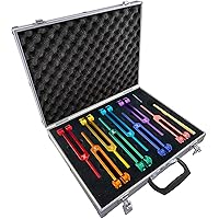 Amazon.com: Chakra Tuning Fork Set, Weighted Tuning Forks of 8 Color,7 Chakra and 1 Soul Purpose ...