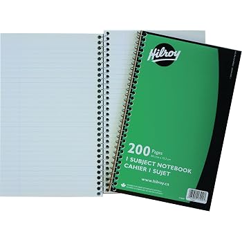 Hilroy Recycled Coil 1-subject Notebook, College Ruled, 10-1/2 X 8 ...