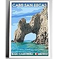 Amazon.com: Cabo San Lucas Vintage-Style Travel Poster - 8x10-12x18 ...