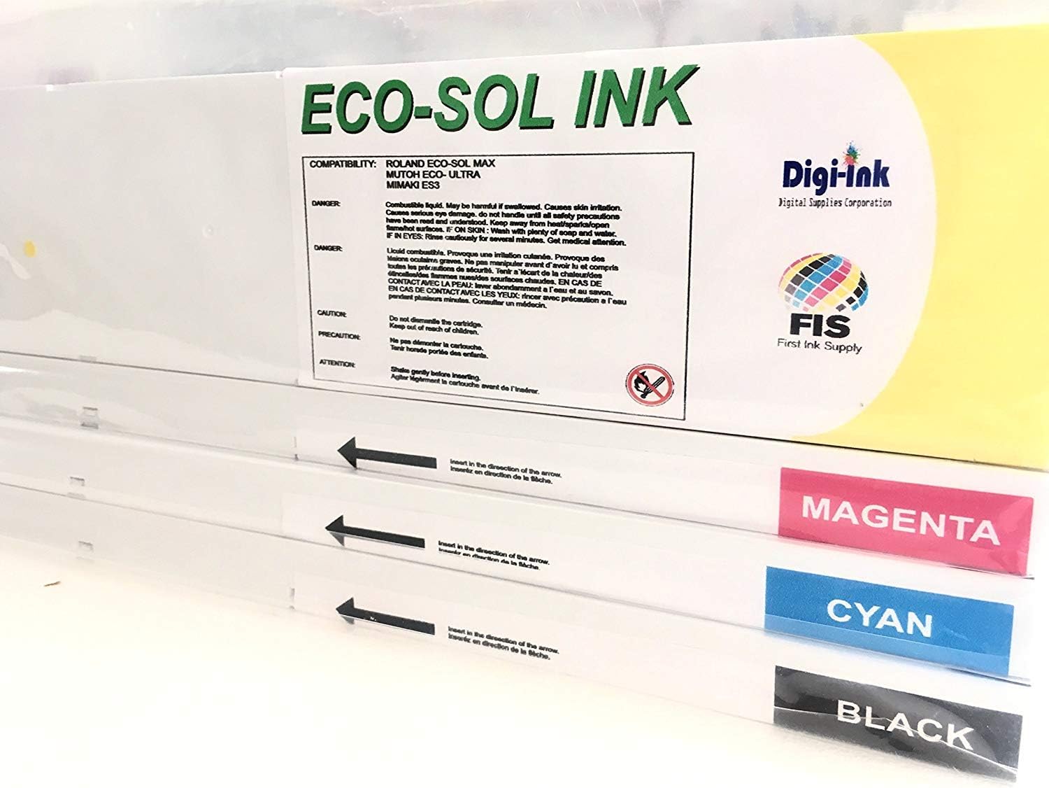 Amazon.com: Roland Ink cartridges - Compatible - Eco-Sol Max Ink Cartridge - 440 ml - Made in ...