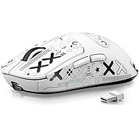 ATTACK SHARK X11 - mouse inalámbrico ligero para juegos con base de carga RGB, Tri-Mode-2.4G/USB ...