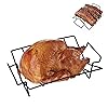 BBQ V-Shaped Rib Rack For Smoking and Grilling Turkey Roasting Rack For ...